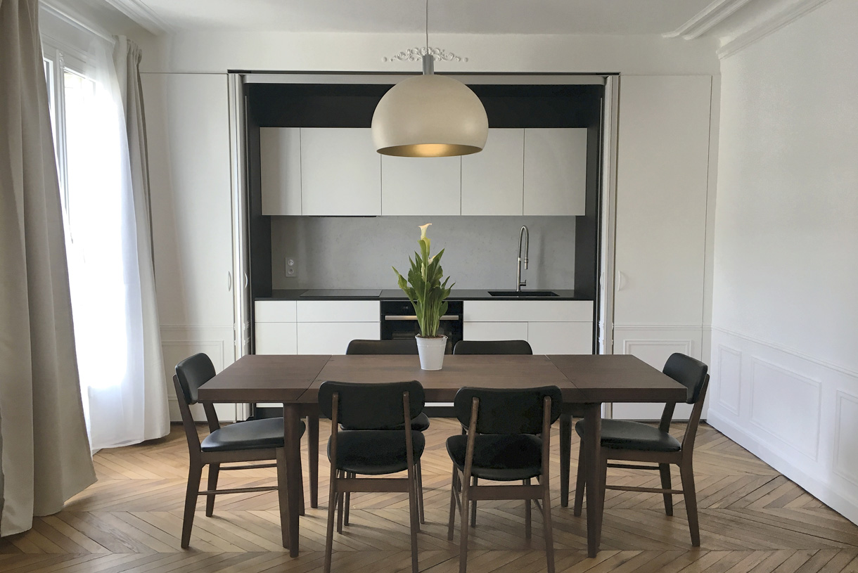 Cuisine cachée: comment la dissimuler dans un placard ? | Maison Créative